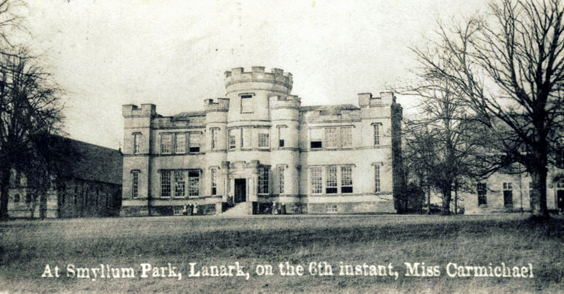 Smyllum Park – old Miss Carmichael dies 14 Jan 1858 – Hole Ousia