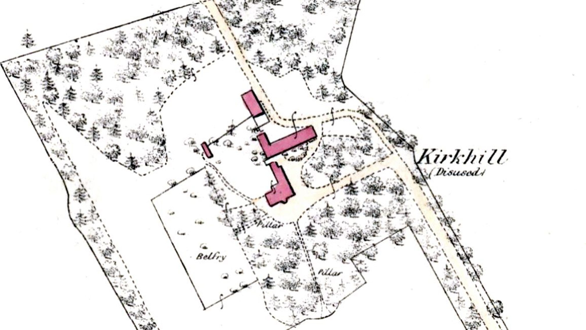 Kirkhill, Broxburn map 1856 – Hole Ousia
