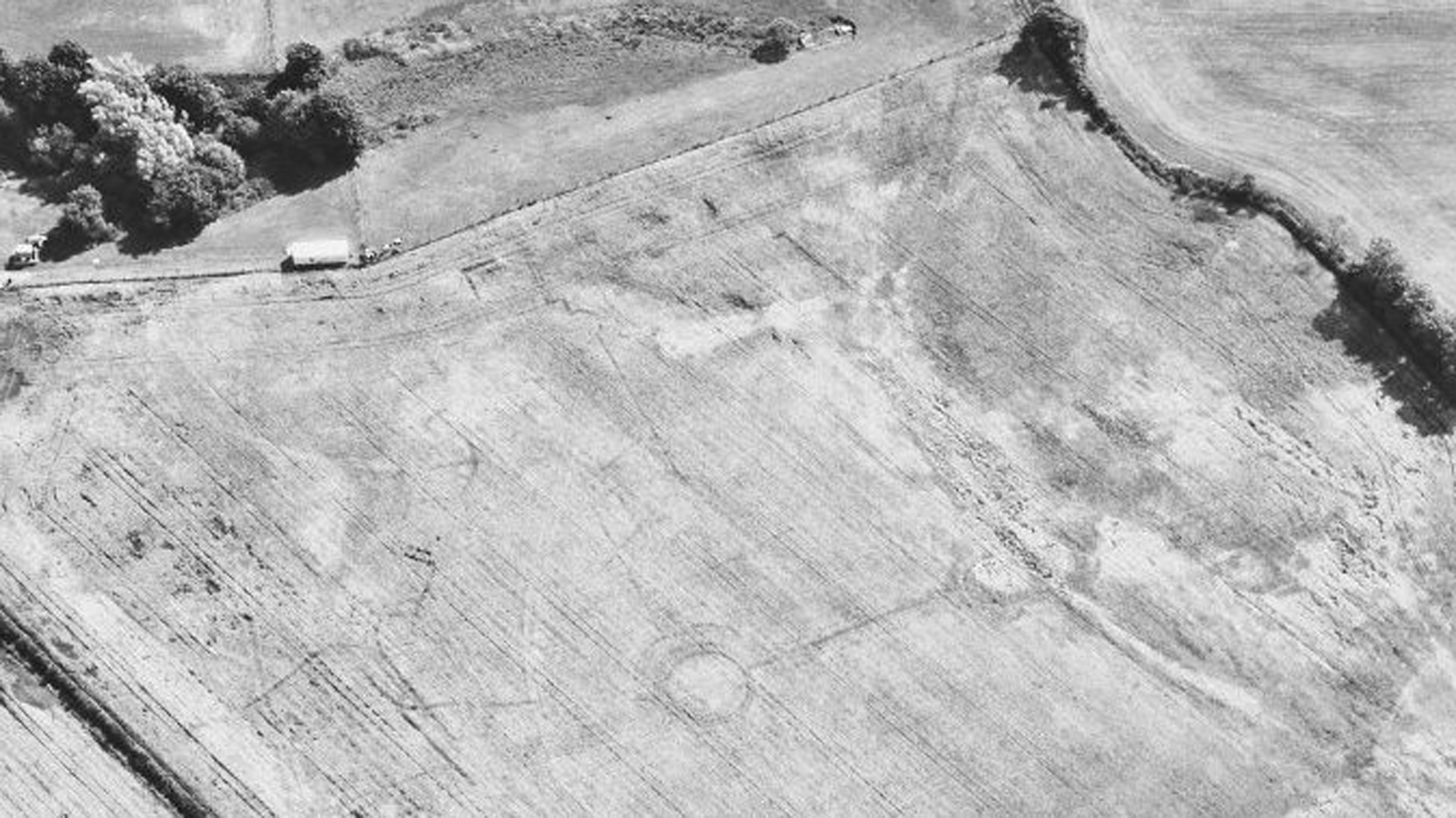 Rossie castle cropmarks – Hole Ousia