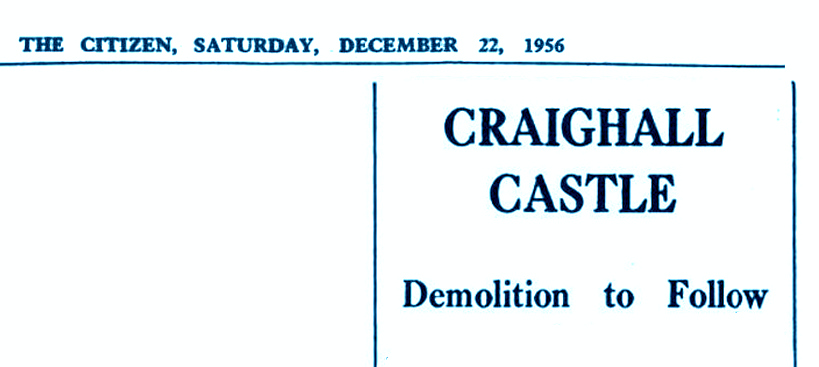 Craighall castle – Hole Ousia