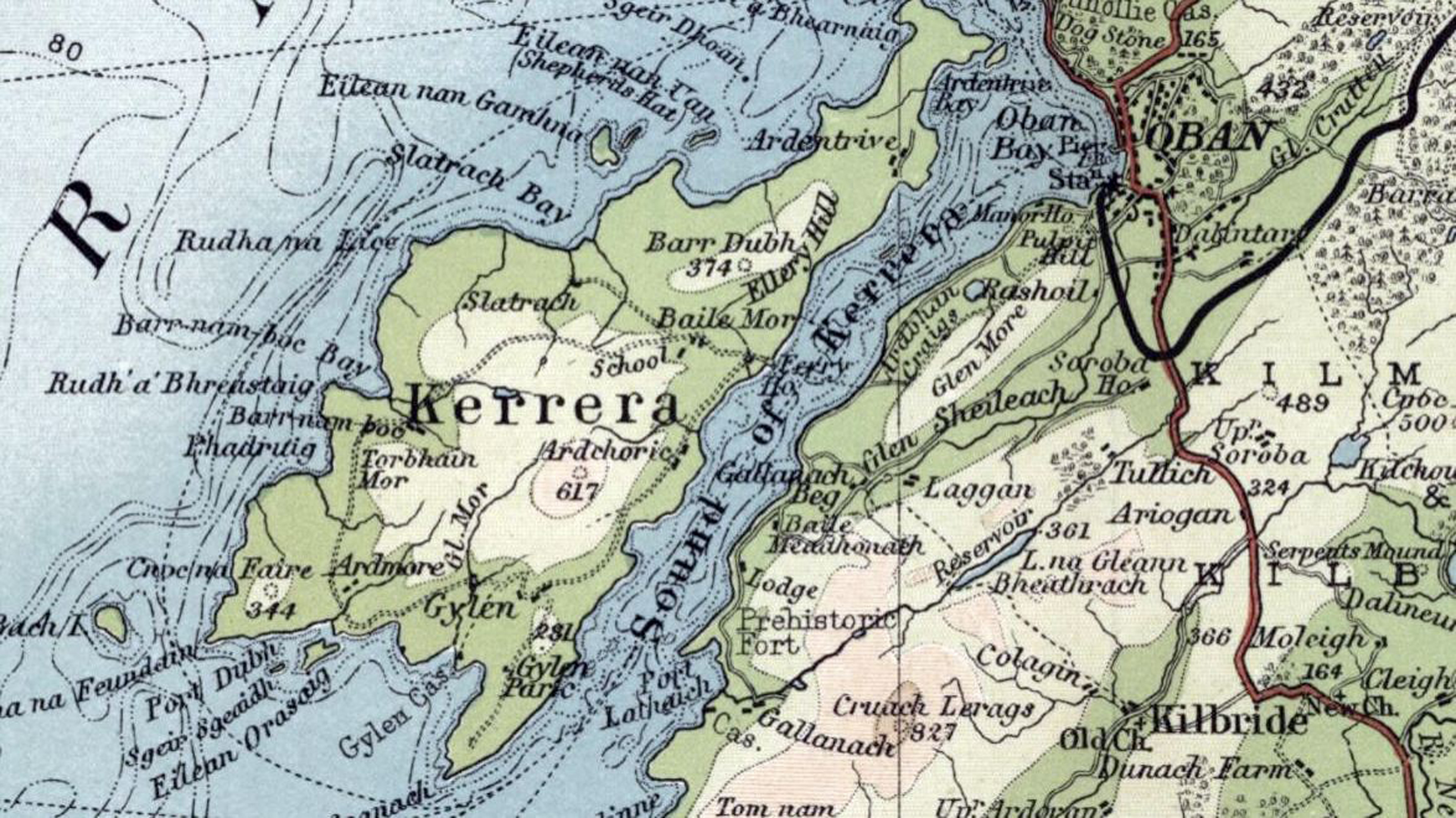 Sound of Kerrera map 1903 – Hole Ousia