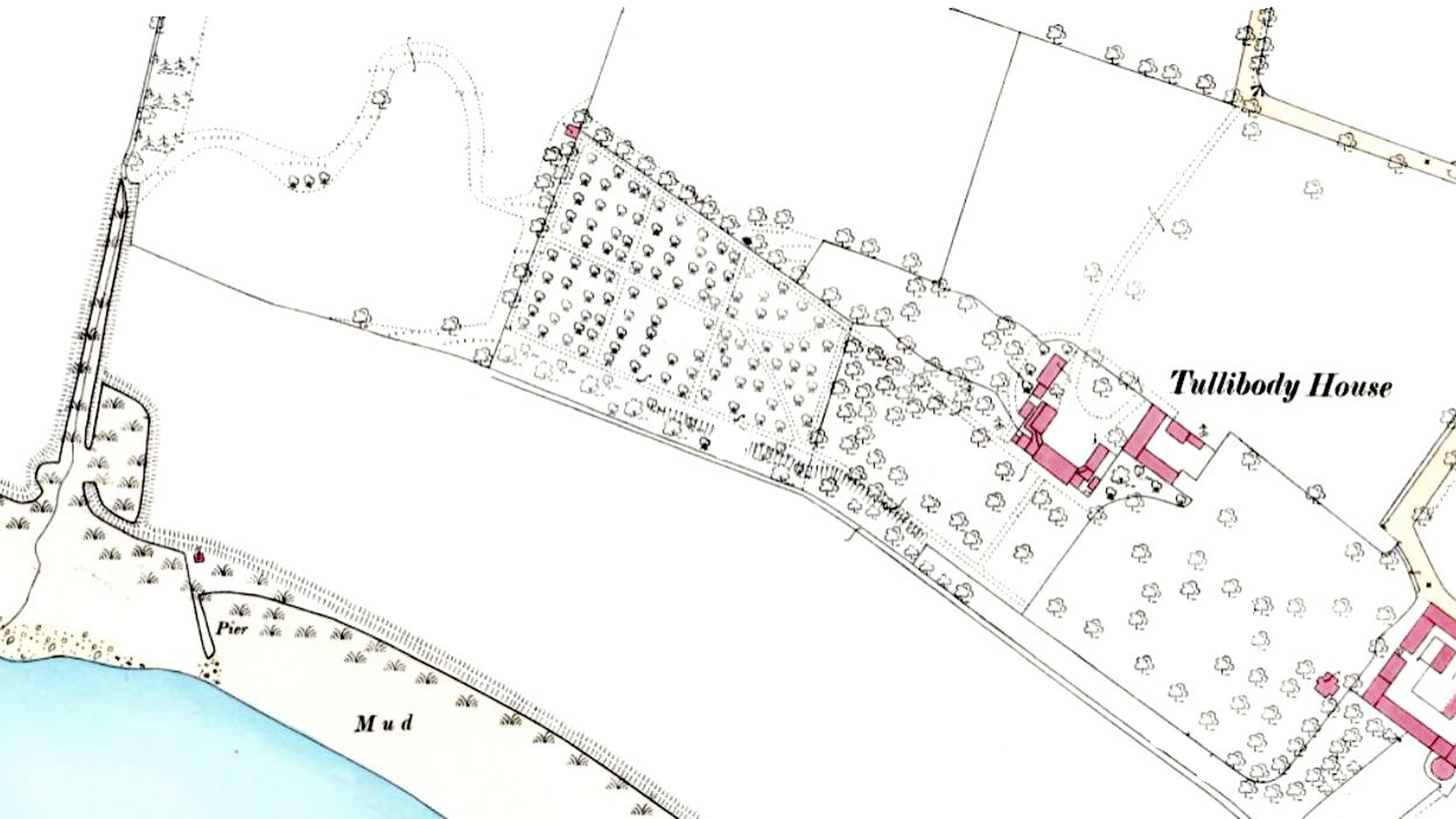 Tullibody House, OS map 1862 – Hole Ousia