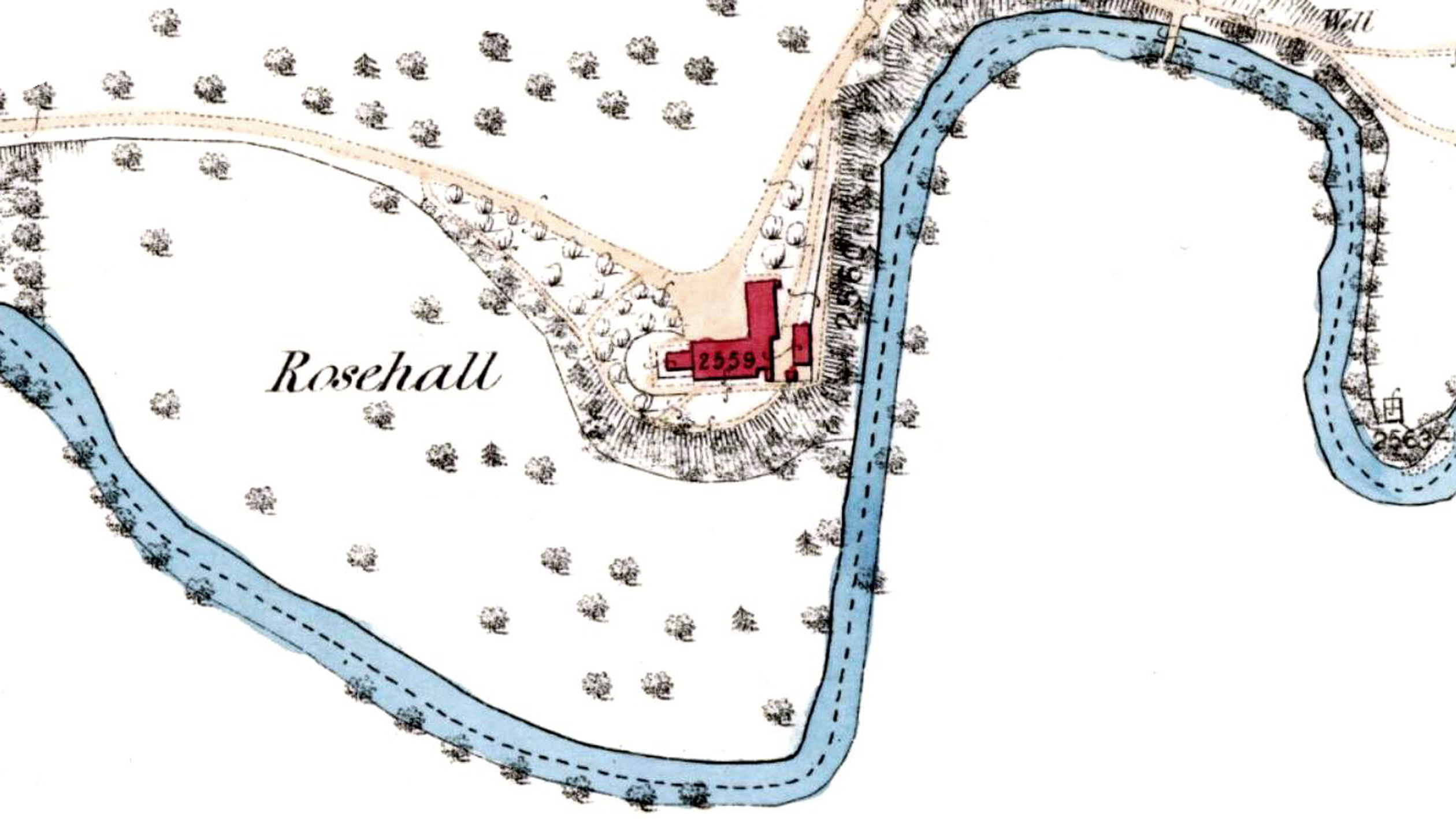 Rosehall map 1860 – Hole Ousia