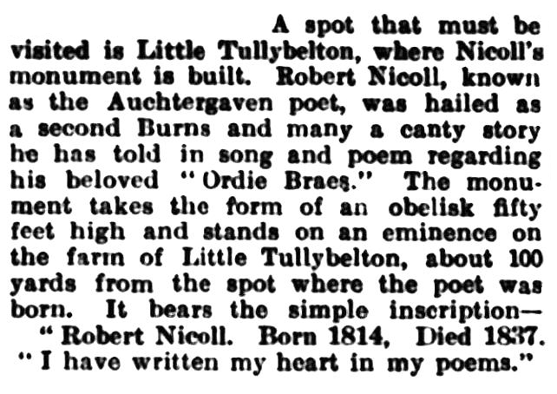 Little Tullybelton June 1935 – Hole Ousia