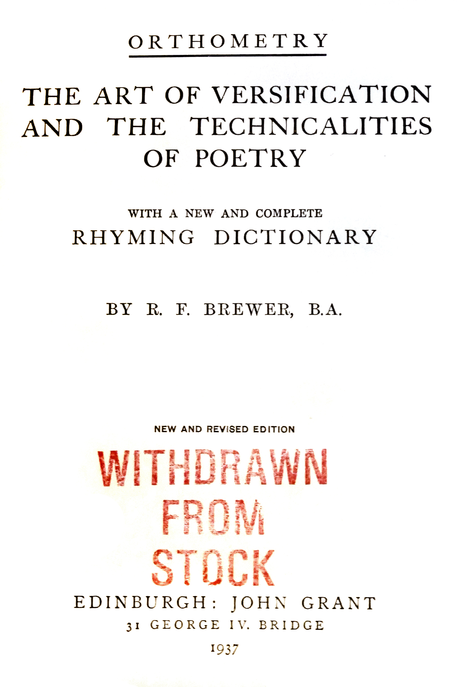 ‘WITHDRAWN FROM STOCK’ – Hole Ousia