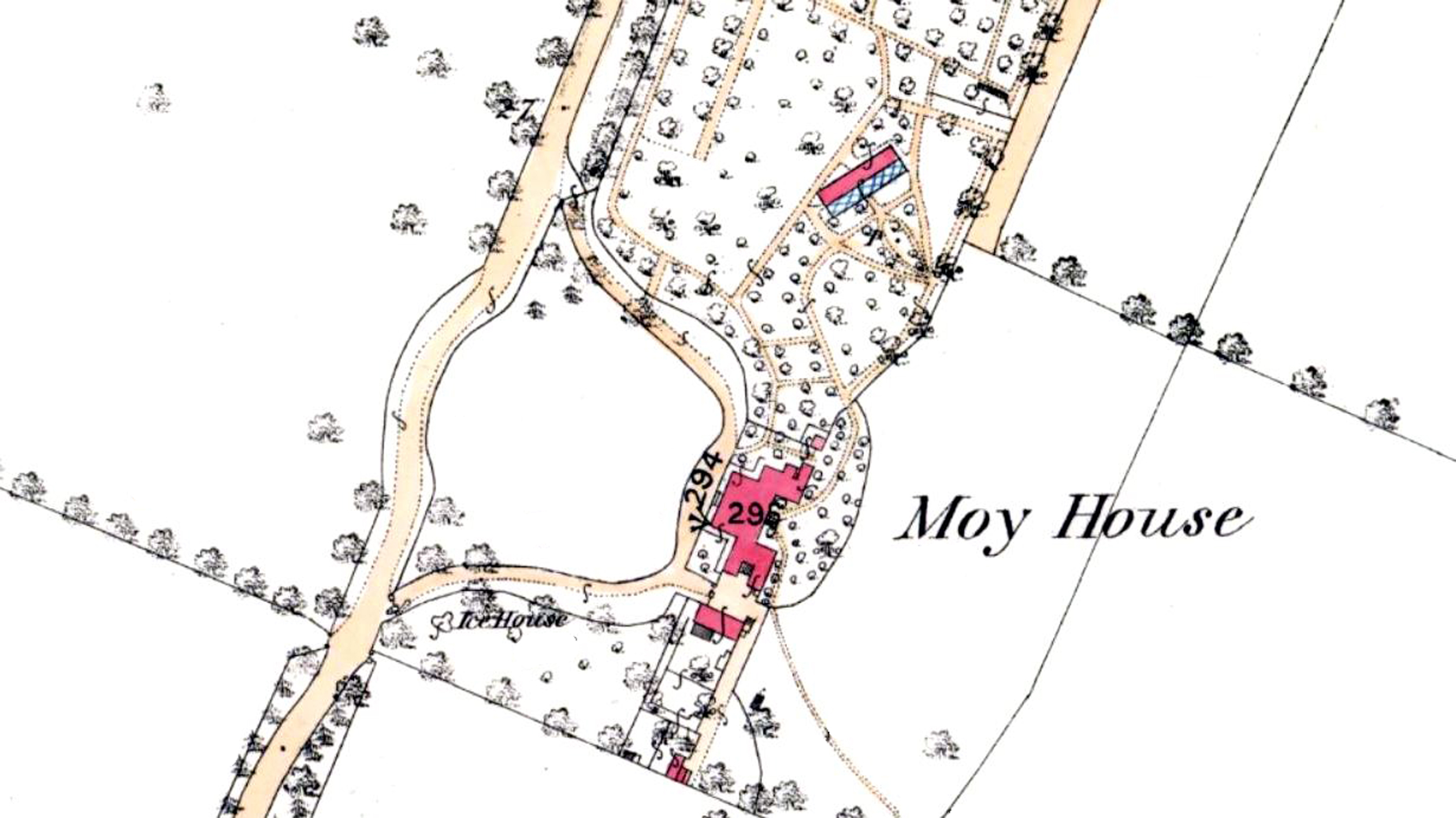 OS map 1870, Moy House, Forres [2] – Hole Ousia