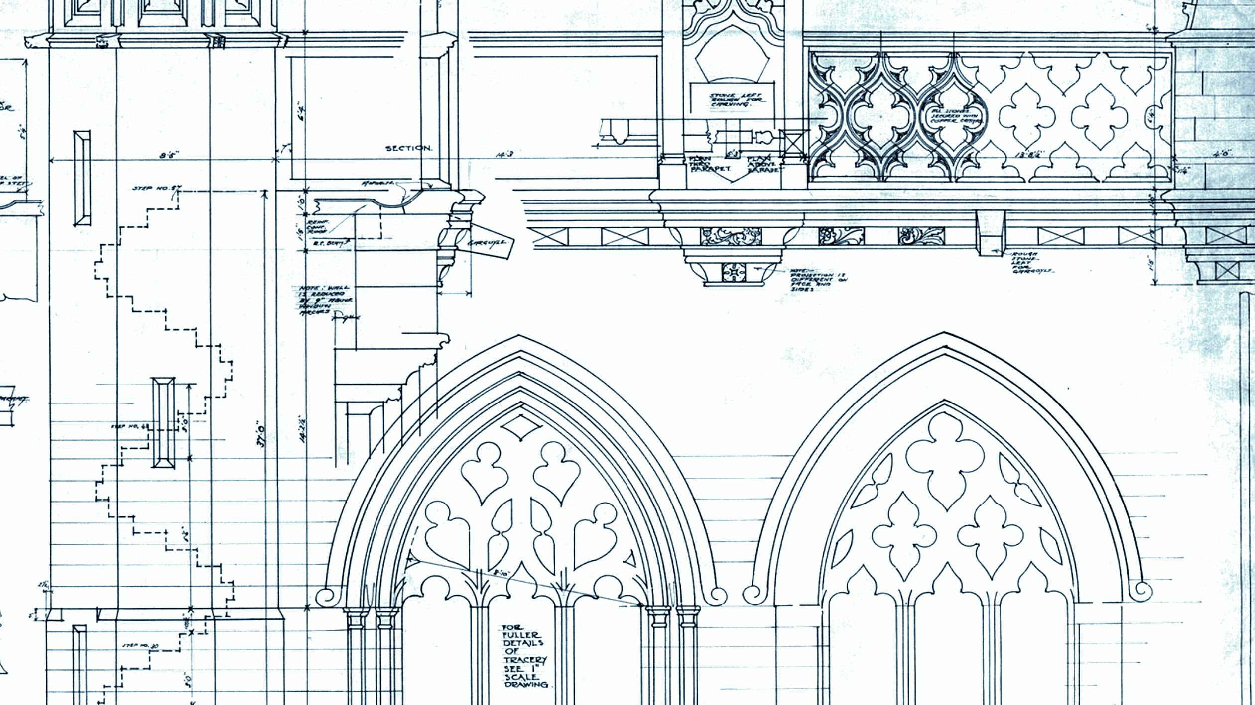 Paisley Abbey – architectural drawings – Hole Ousia