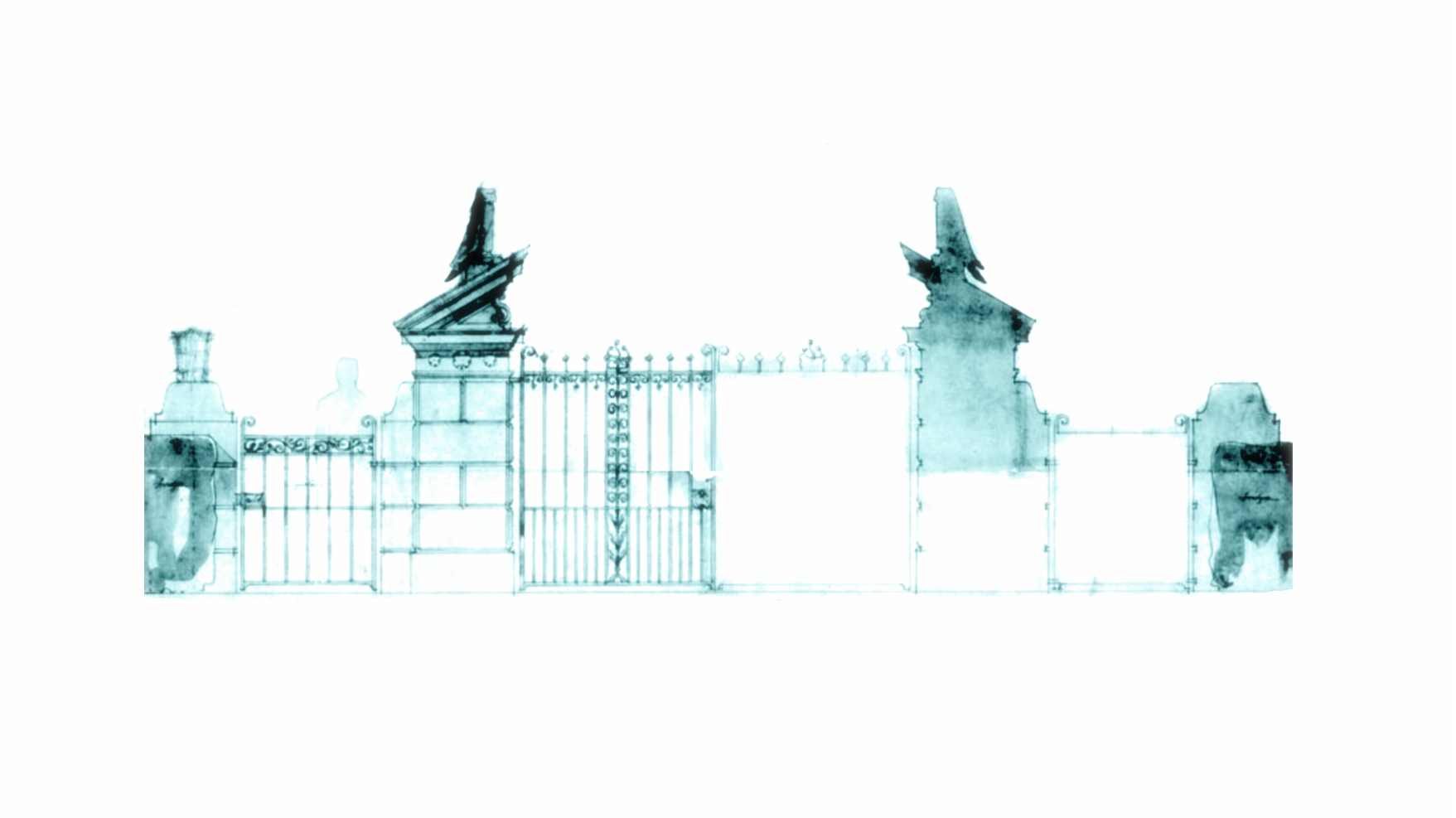 Touch House gate design, 1928 – Hole Ousia