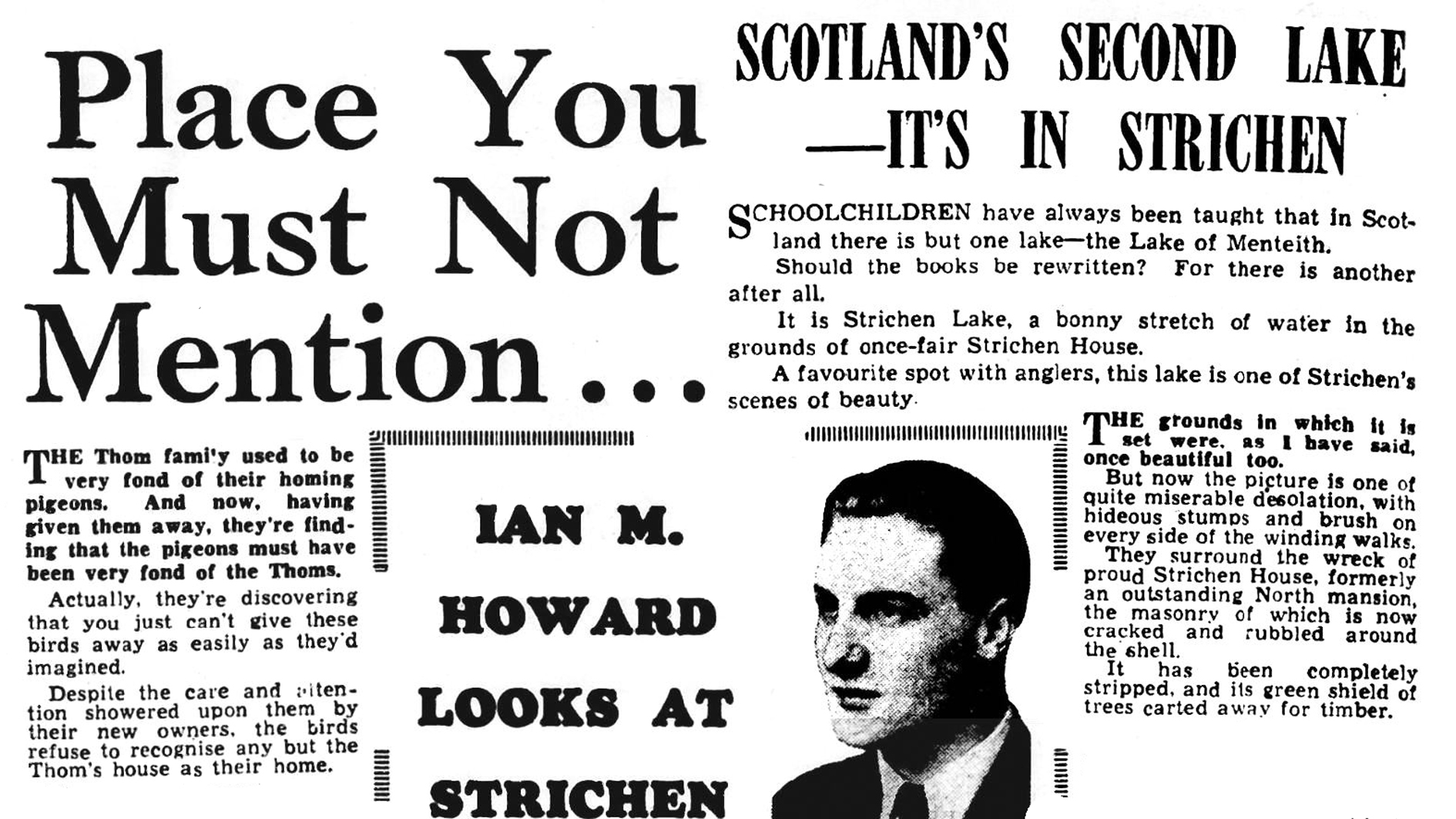 Scotland’s second lake – Strichen House, Aberdeen Evening Express – 28 ...