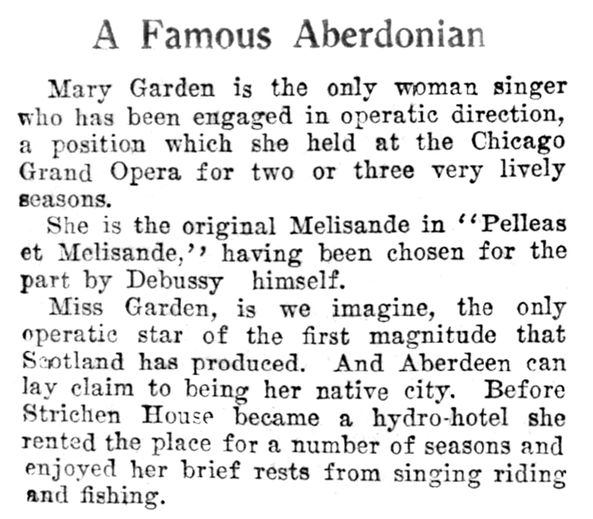 Strichen House, Mary Garden, Aberdeen Press and Journal – 20 September ...